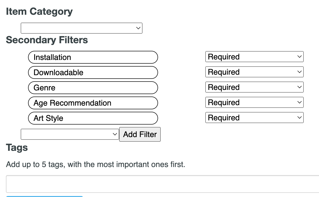 Secondary Search Filters and Tags – Roll20 Partners